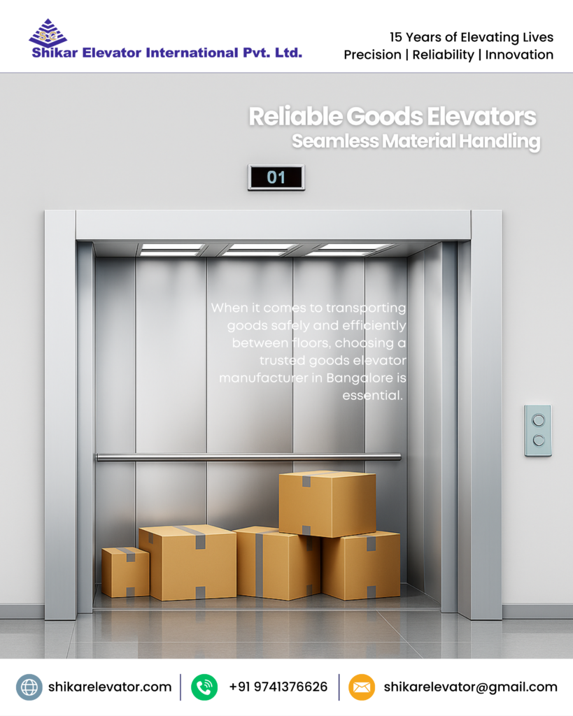 Goods Elevators for Seamless Material Handling - Shikar Elevators!