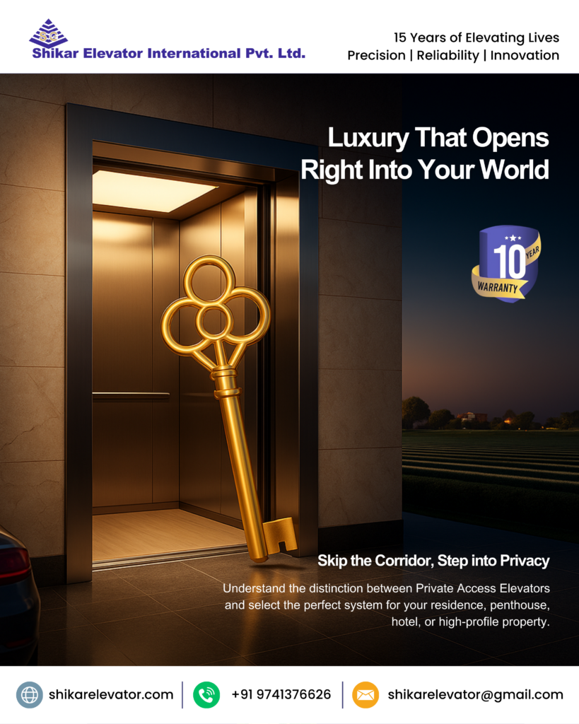 Private Elevators in Bangalore - Luxury That Opens Right Into Your World by Shikar Elevator ...
