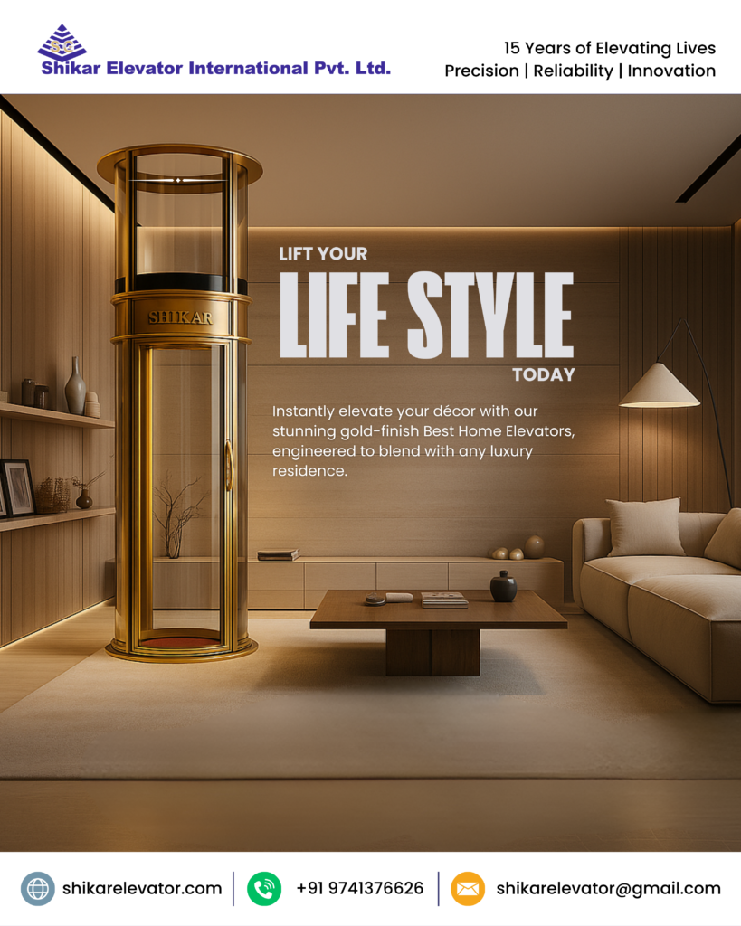Best Home Elevators from Shikar Elevators - Lift Your Lifestyle Today!