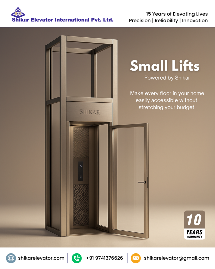 Affordable Small Home Lifts in Bangalore - Powered by Shikar Elevators!