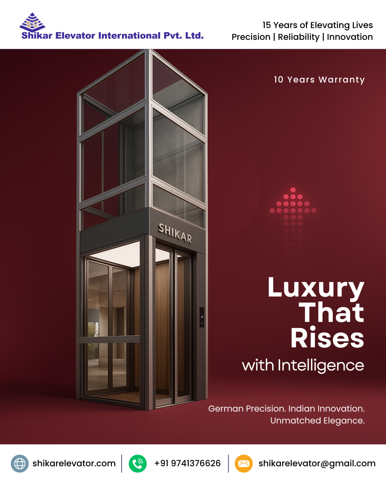 luxury home elevators - Luxury That Rises with Intelligence with Shikar Elevators!